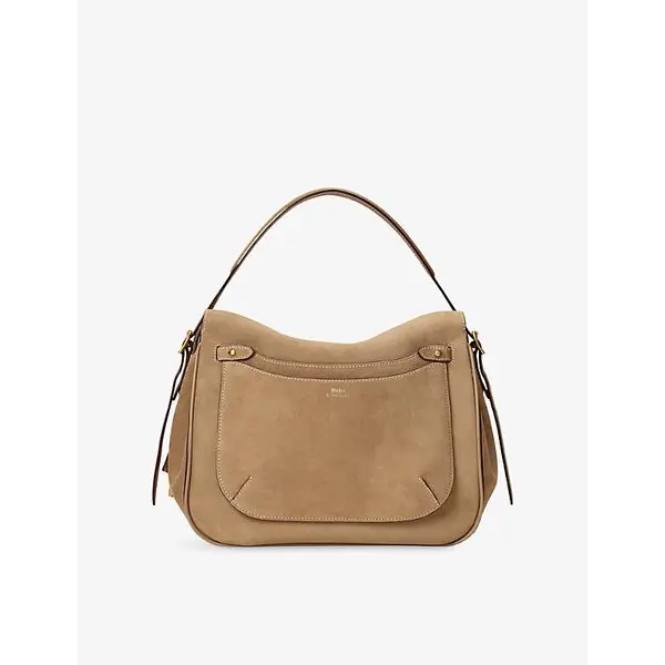 Polo Ralph Lauren Polo Id Suede Satchel - Clay