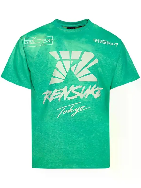 RENSUKE TOKYO Graphic Loose T-shirt - Green