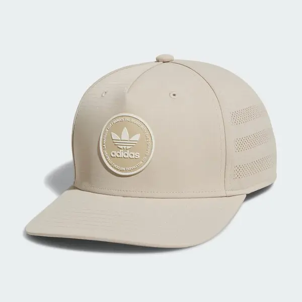 Adidas Emblem Snapback Cap - Stone Khaki / Off White