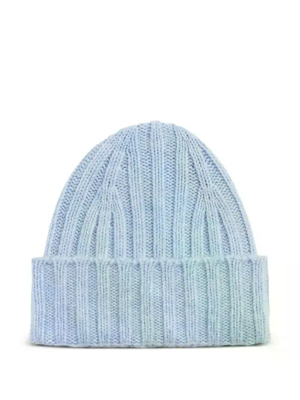 Chinti & Parker Ribbed-knit Beanie - Blue