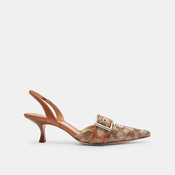 Coach Margot Slingback In Crystal Signature Jacquard