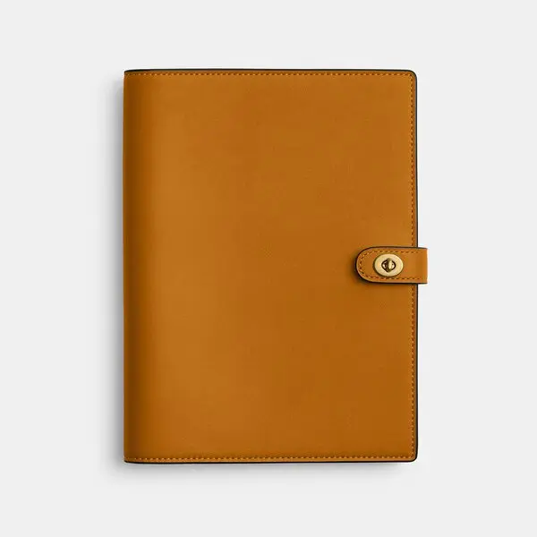 COACH Notebook - Brass/ochre