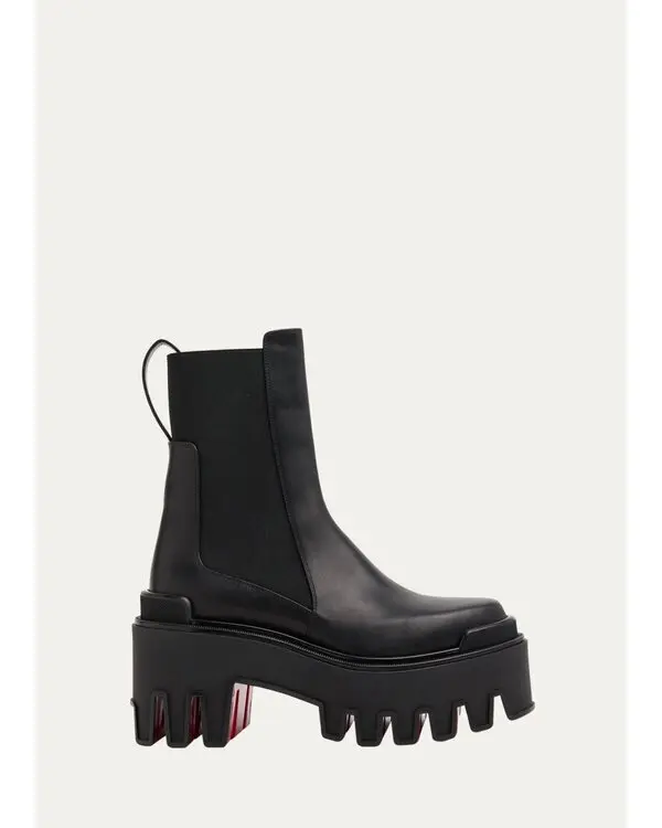 CHRISTIAN LOUBOUTIN 80mm Marcharcroc Platform Chelsea Boots - Black