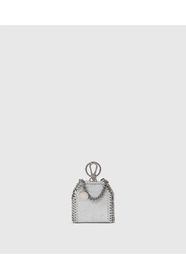 Stella McCartney Falabella Airpods Case Keyring - Silver