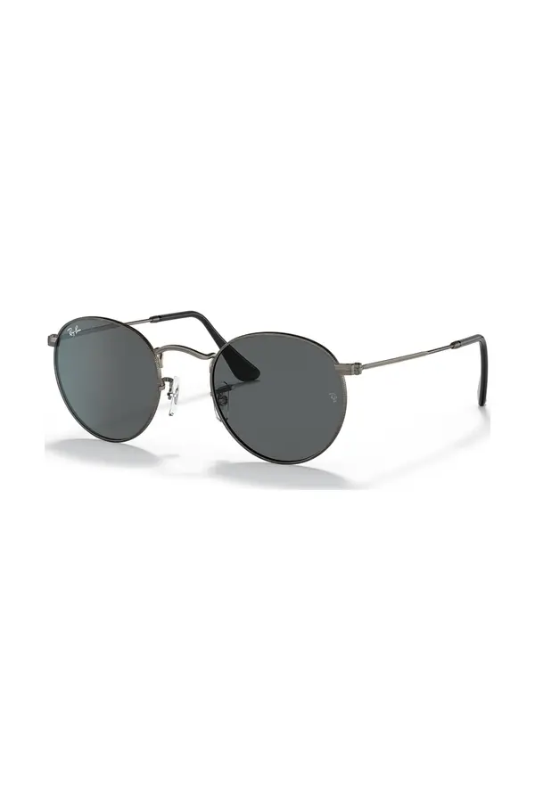 Ray-ban Round Metal Antiqued Sunglasses - Grey