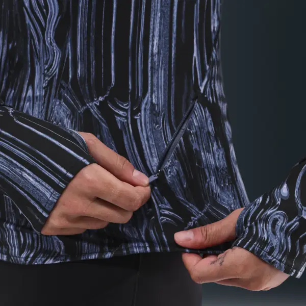 Nike Swift Dri-fit Uv 1/2-zip Printed Running Top