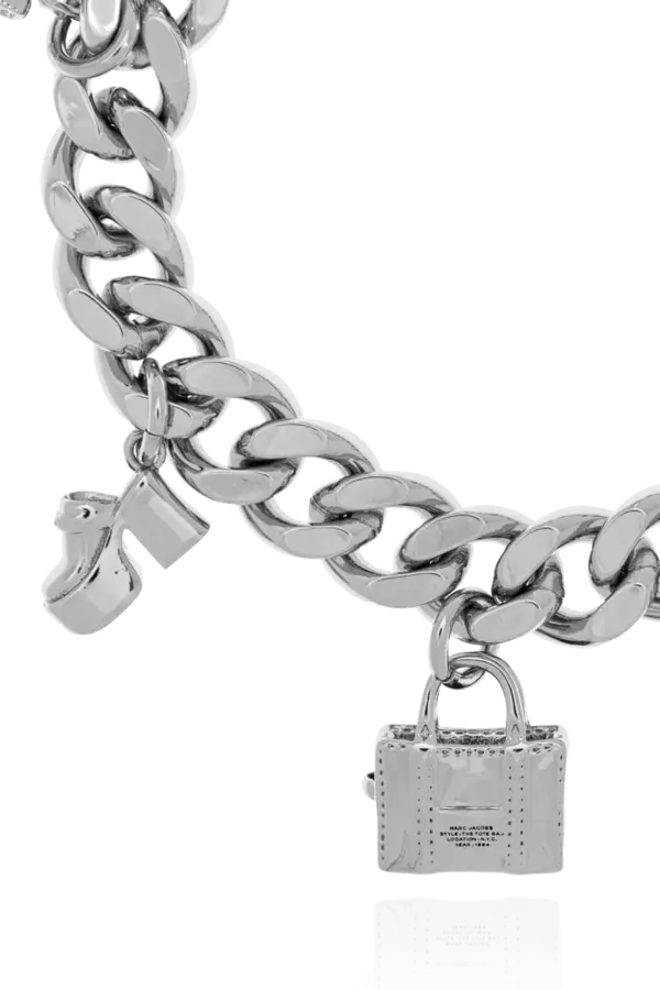 Marc Jacobs Brass Charm Bracelet - Silver