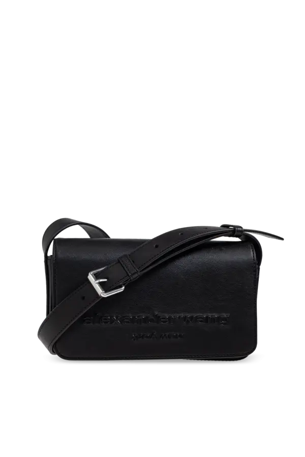 Alexander Wang Punch Flap Shoulder Bag - Black