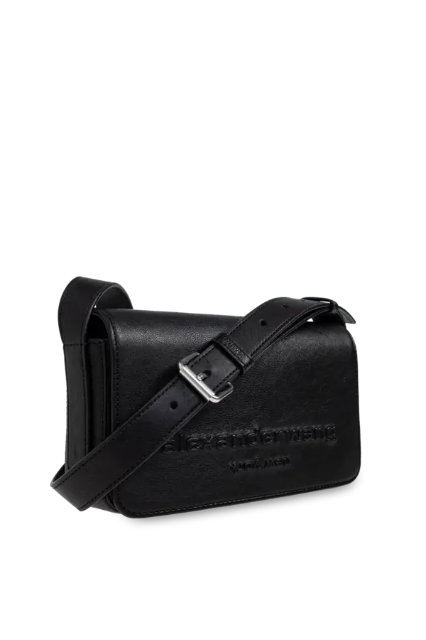 Alexander Wang Punch Flap Shoulder Bag - Black