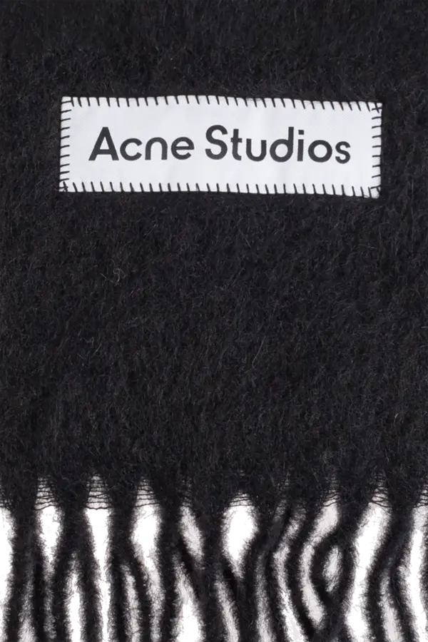 Acne Studios Wool Scarf - Black