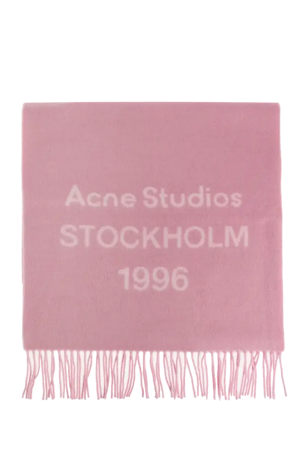 Acne Studios Wool Scarf - Pink