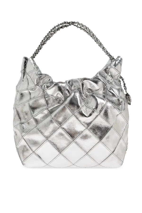 Tory Burch Fleming Mini Shoulder Bag - Silver