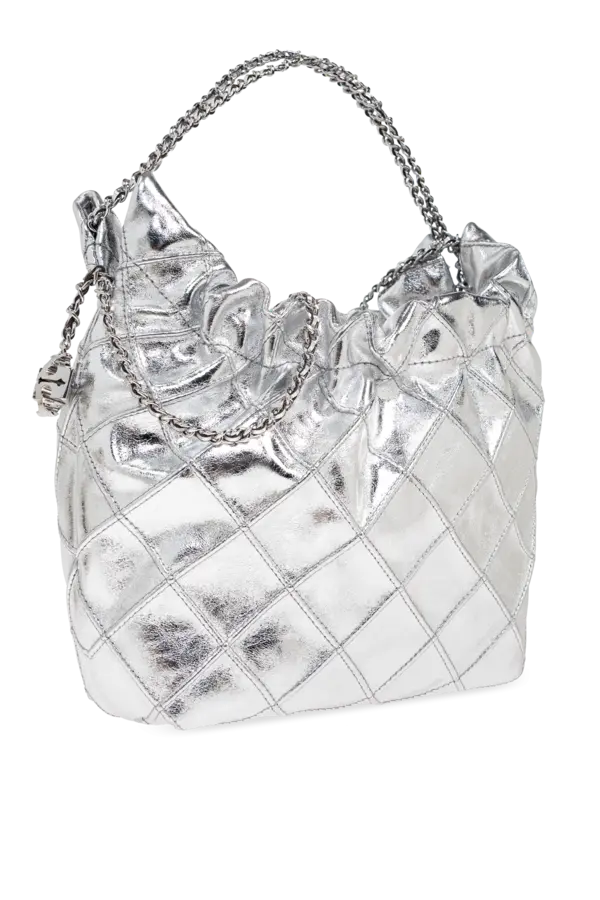 Tory Burch Fleming Mini Shoulder Bag - Silver