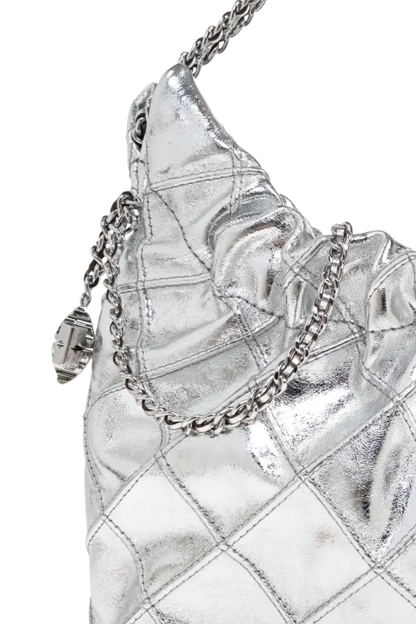 Tory Burch Fleming Mini Shoulder Bag - Silver