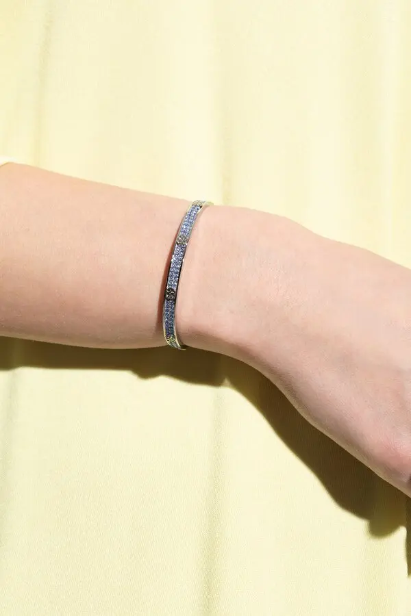 Tory Burch Bracelet With Crystals - Silver