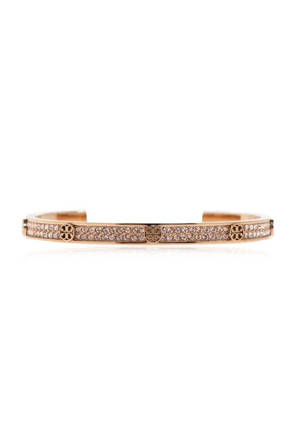 Tory Burch Bracelet With Crystals - Gold