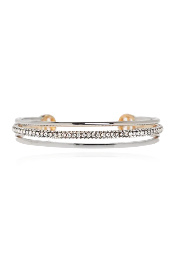 Tory Burch Crystal Embellished Bracelet - Silver