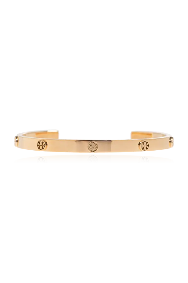 Tory Burch Brass Logo Bracelet - Gold
