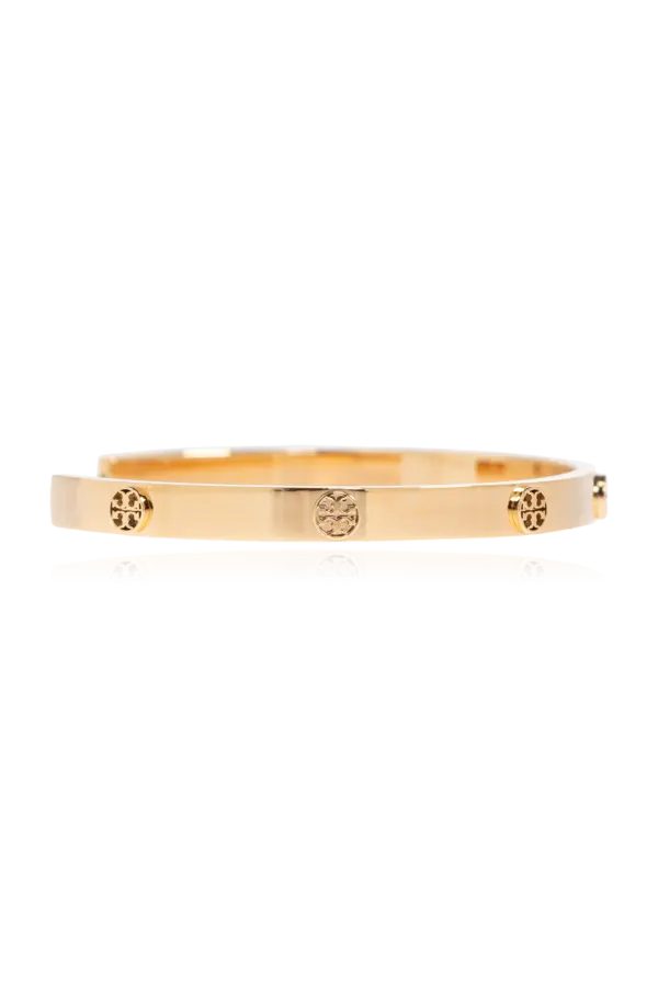 Tory Burch Brass Logo Bracelet - Gold