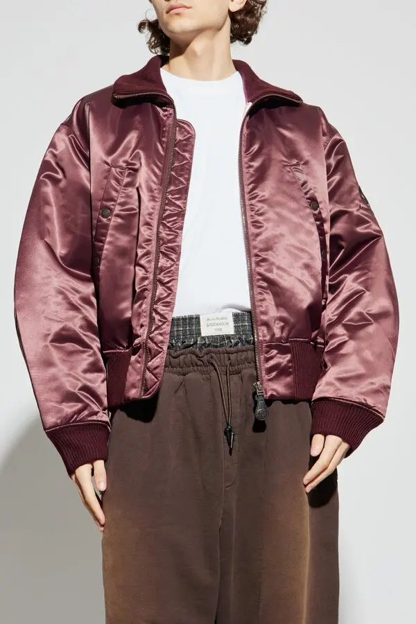 Acne Studios Reversible Bomber Jacket In Pink - 30% Off | Editorialist