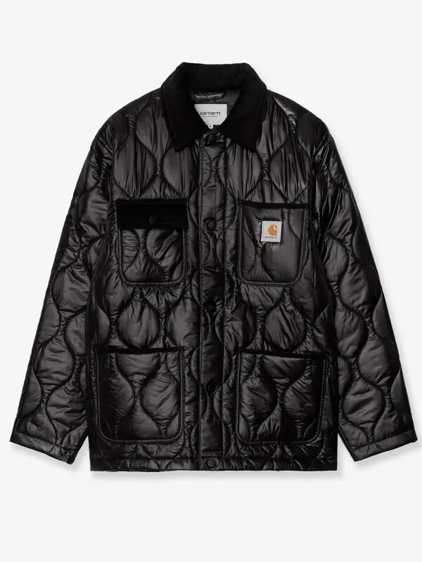 Carhartt Work In Progress Oscar Chore Liner Quilted Nylon Jacket - Black