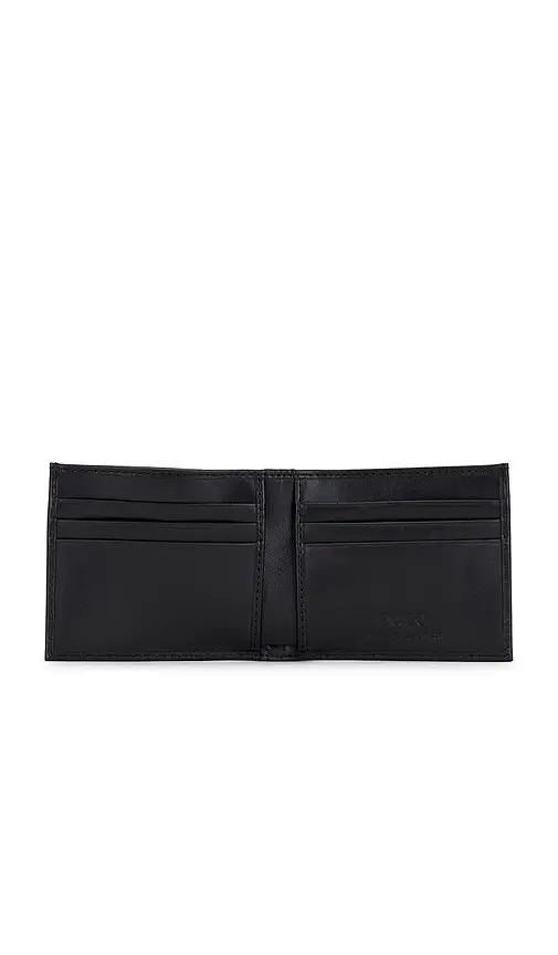 Polo Ralph Lauren Burnished Leather Billfold Wallet - Black