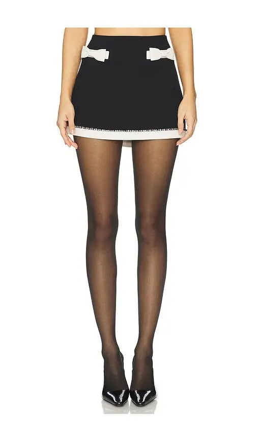 LoveShackFancy Edeness Skirt With Bow And Embellishment