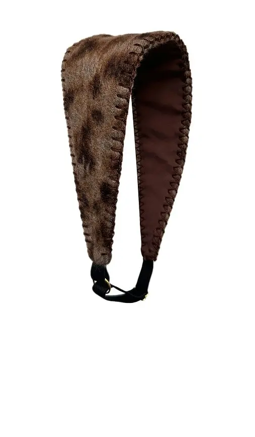 LELET NY Erin Whipstitch Headwrap - Brown
