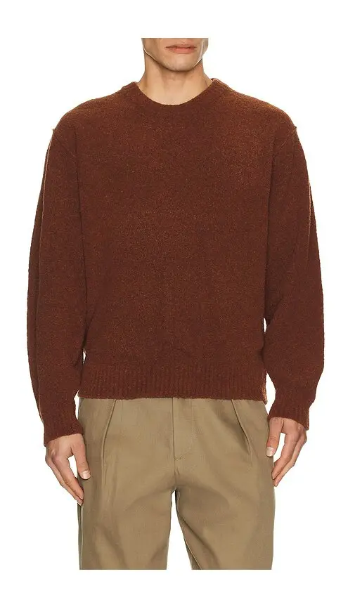 LE17SEPTEMBRE Boucle Reverse Seam Pullover