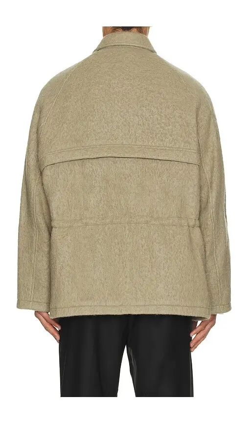 LE17SEPTEMBRE Wool Hunting Half Coat - Grey