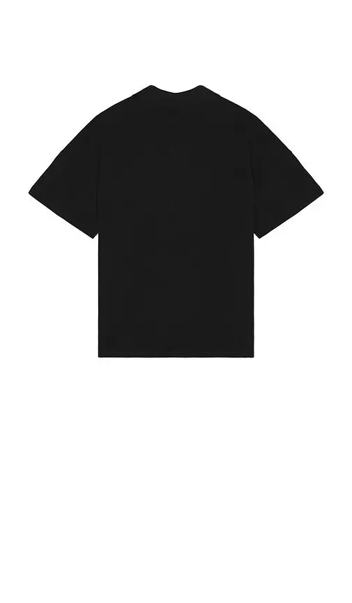 Rhude Pique Boxy Polo Shirt In . Also - Black
