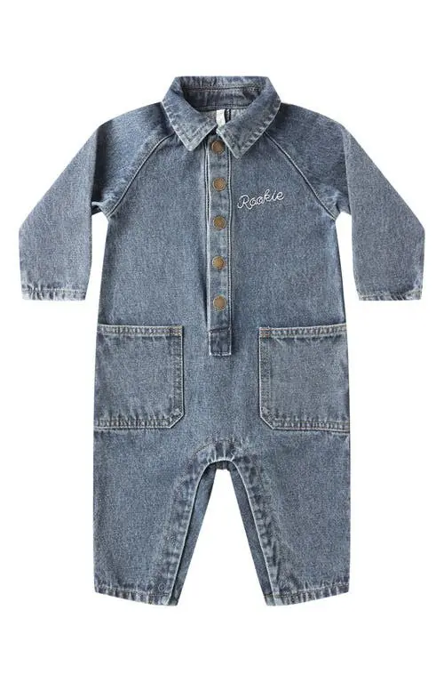 QUINCY MAE Denim Jumpsuit - Indigo