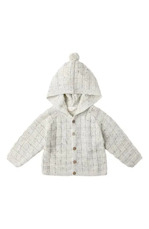 QUINCY MAE Tassel Hooded Cardigan