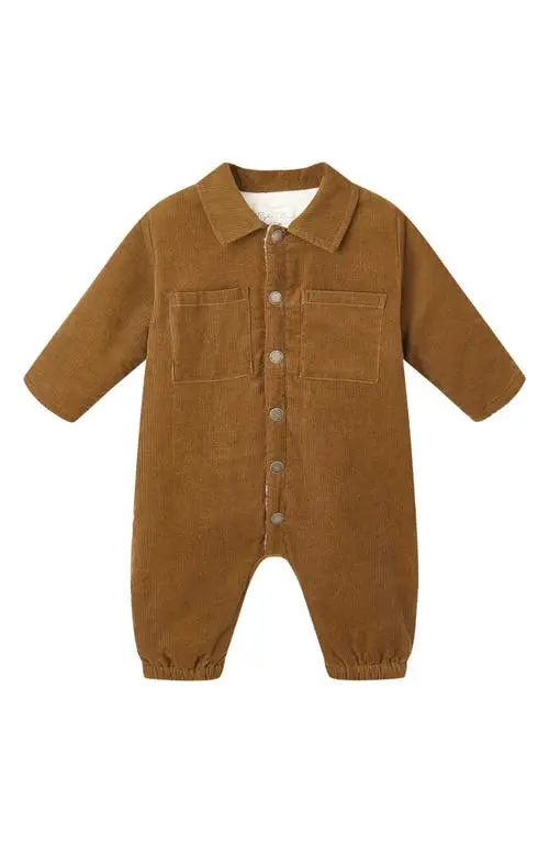 RYLEE + CRU Corduroy Jumpsuit - Golden