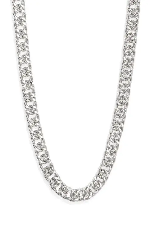 OPEN EDIT Curb Chain Necklace - Silver