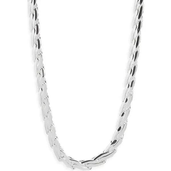 OPEN EDIT Woven Collar Necklace - Silver