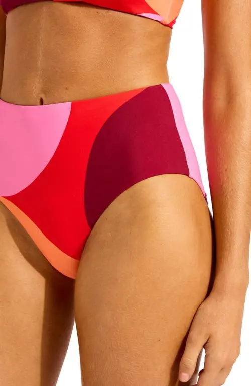 Seafolly High Waist Bikini Bottoms - Flame