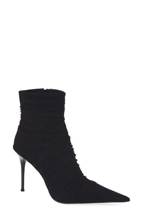Jeffrey Campbell Pointed Toe Bootie - Black Suede