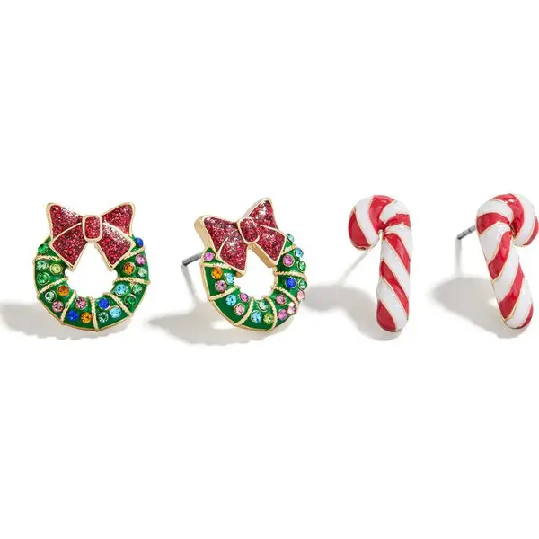 Baublebar Stud Earrings 2-pack - Red Multi