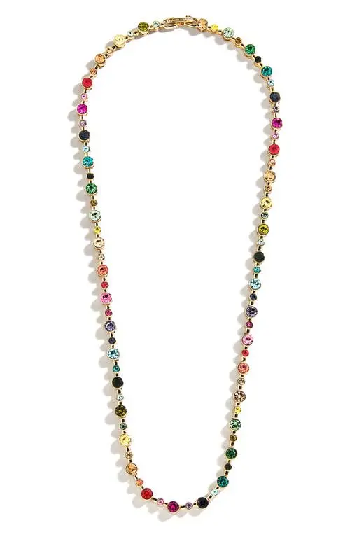 Baublebar Round Bezel Tennis Necklace - Gold Multi
