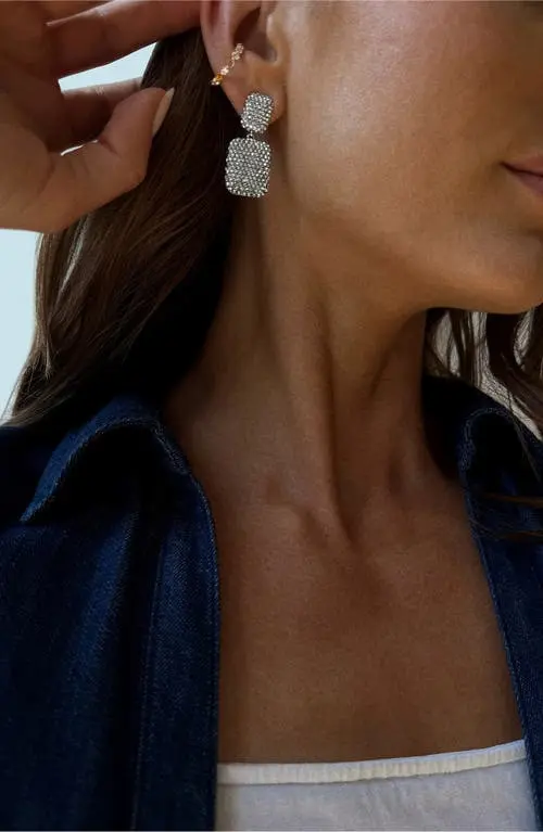 Baublebar Gloria Pavé Drop Earrings