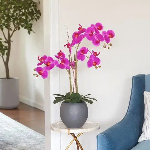 CG HUNTER Artificial Double Stem Orchid