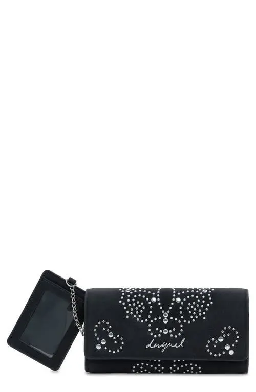 Desigual Studded Faux Leather Wallet - Black