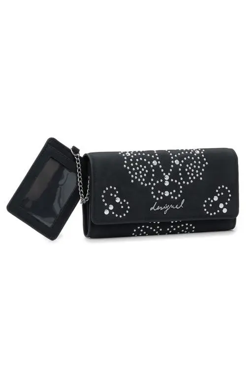 Desigual Studded Faux Leather Wallet - Black