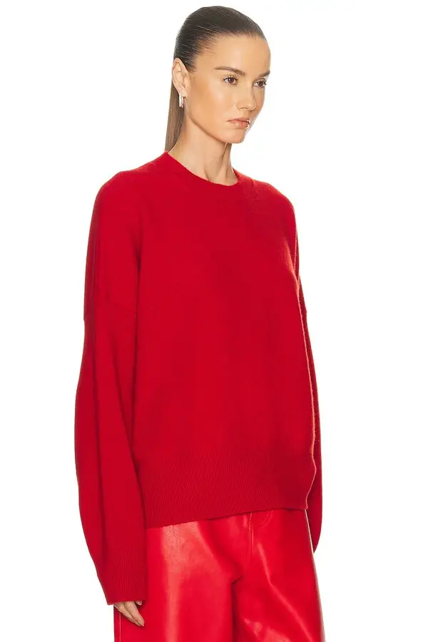 RÓHE Brushed Wool Crewneck Sweater