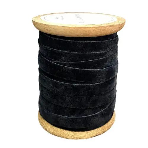 CG HUNTER Hand-dyed Velvet Ribbon, 10 Yards
