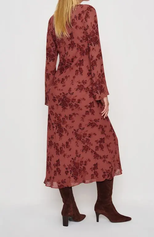 REFORMATION Esra Floral Print Long Sleeve Dress - Clarette