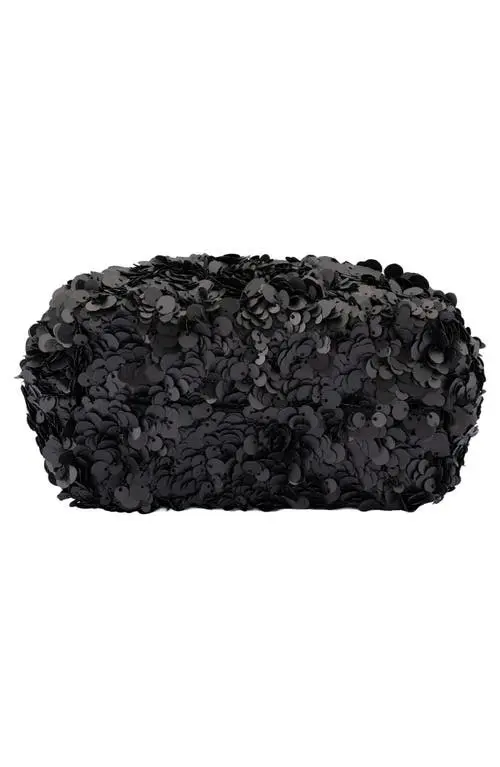 OLGA BERG Mattie Sequin Top Handle Bag - Black