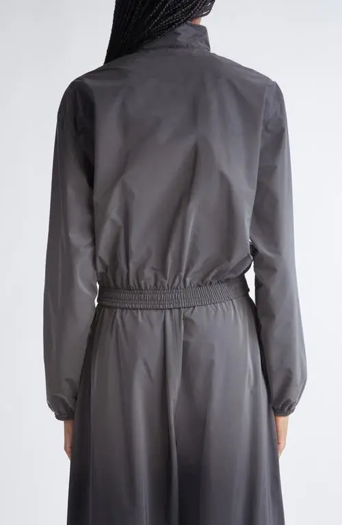 Alexander Wang Gradient Reflective Crop Track Jacket