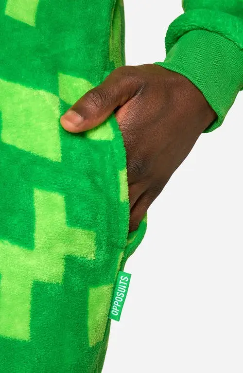 Opposuits Creeper Minecraft™ Hooded Fleece Jumpsuit